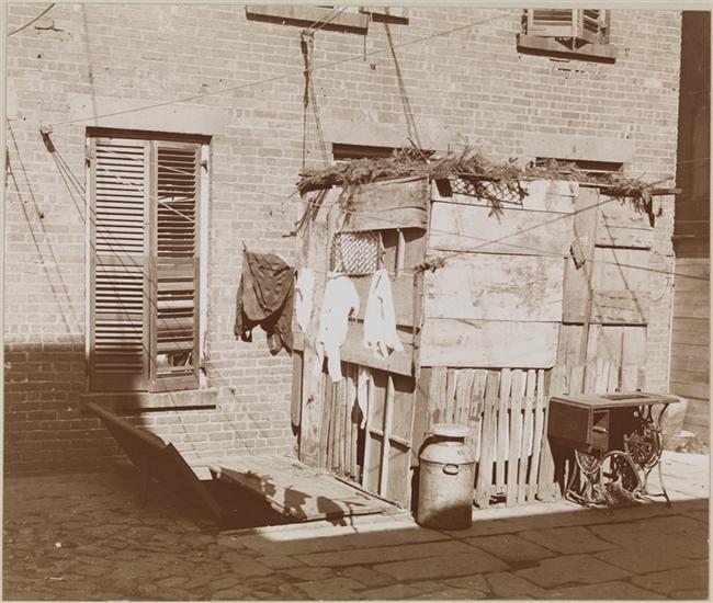 Museum of the City of New York - Slums - Tenement Backyard 1897 Lower ...