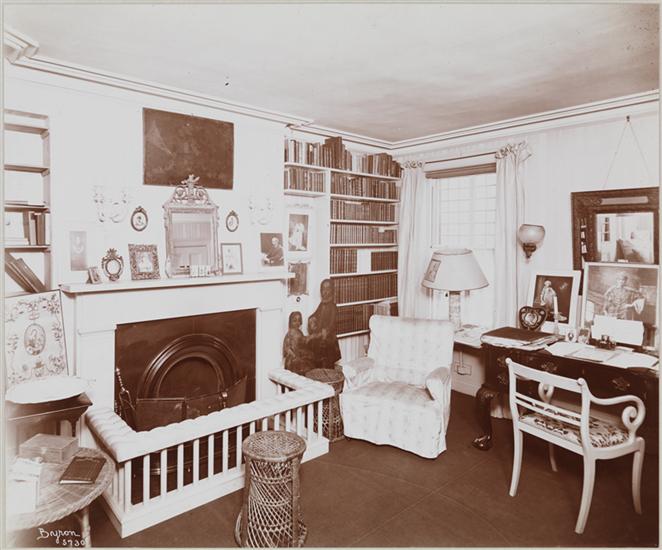 Museum of the City of New York - Interiors, Elsie de Wolfe, Library.