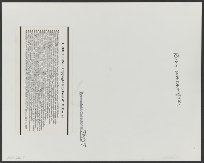 Museum of the City of New York - Rudy Washington