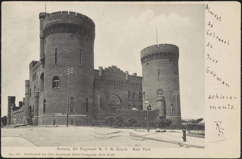 Museum of the City of New York - Armory, 8th Regiment N.Y.N. Guard. New ...