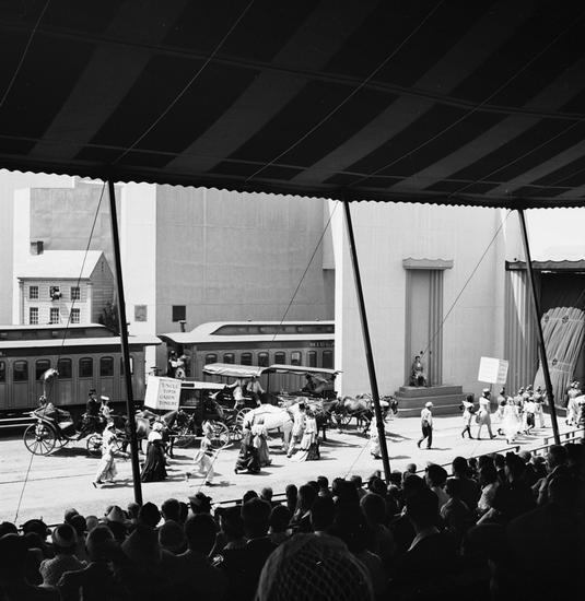 Museum of the City of New York - [People watching a transportation ...