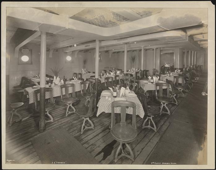 Titanic Third Class Dining Room